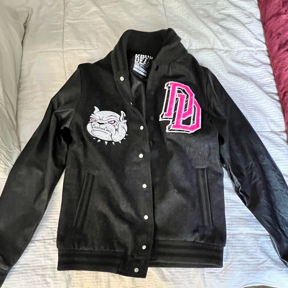 drop dead | Jackets & Coats | Drop Dead Men Varsity Jacket Too Cool For ...